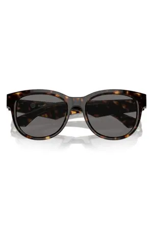 Burberry 54mm Round Phantos Sunglasses - Dk Havana