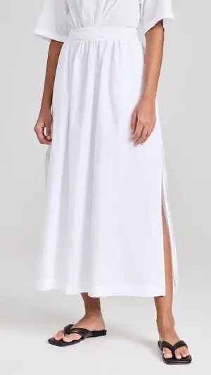Stateside Fine Poplin Double Maxi Skirt