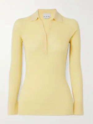 Sasuphi Ribbed Cashmere And Silk-blend Polo Shirt