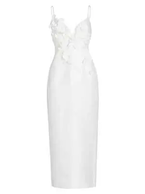 Acler Women's Isla Column Midi-Dress - Ivory  - Ivory