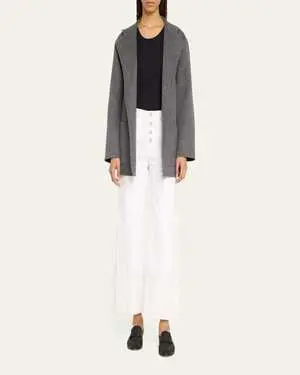 Cinq À Sept Cuffed Benji Cropped Flare Pants