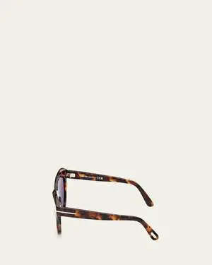 TOM FORD Toni Oval Sunglasses - Havana