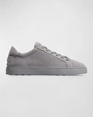 Men's Suede-Trimmed Sneakers