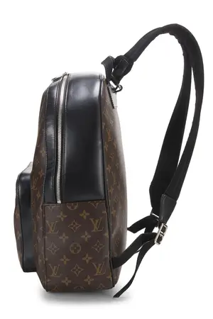 LOUIS VUITTON Monogram Canvas Macassar Josh Backpack - Black