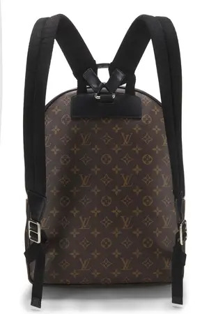 LOUIS VUITTON Monogram Canvas Macassar Josh Backpack - Black