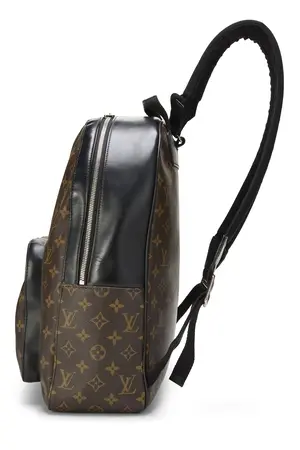 LOUIS VUITTON Monogram Canvas Macassar Josh Backpack - Black