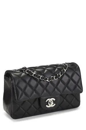 Chanel Quilted Lambskin Rectangular Flap