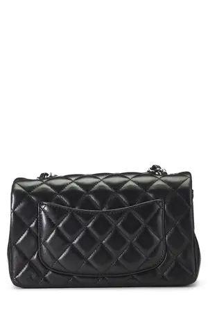 Chanel Quilted Lambskin Rectangular Flap