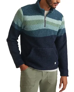 Marine Layer Colorblocked Sherpa Pullover