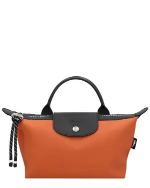 Longchamp Longchamp Le Pliage Energy XS Canvas & Leather Handbag - Orange
