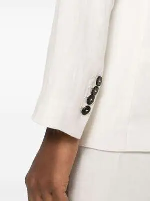 FORTE_FORTE Single-breasted Linen Blazer