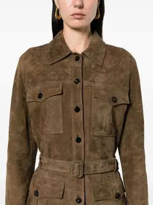 TOM FORD Suede Leather Coat