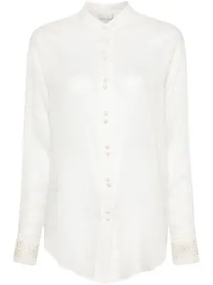 FORTE_FORTE Crochet-detail Shirt