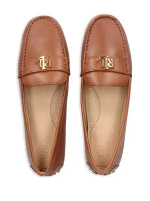 Ralph Lauren Barnsbury Leather Driving Shoes - Brown