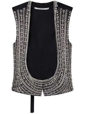 Stella McCartney Crystal-embellished Vest - Black