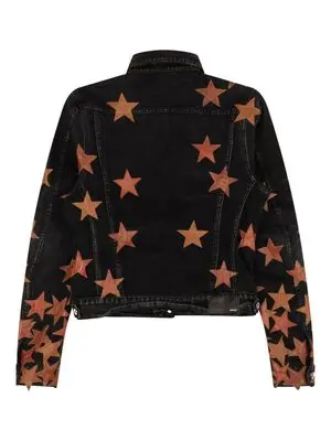 Amiri Chemist Star-appliqué Denim Jacket - Black