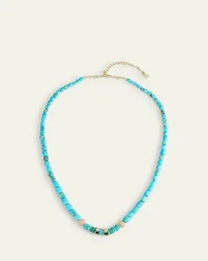 SYDNEY EVAN Sydney Evan Turquoise And Diamond Necklace