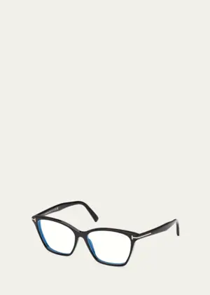 TOM FORD Blue Light Blocking Cat-eye Eyeglasses - Sblk
