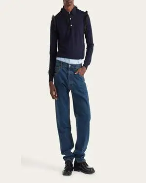 Prada Relaxed Fit Jeans - Bleu