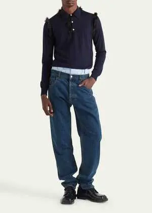 Prada Relaxed Fit Jeans - Bleu