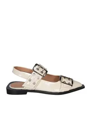 GANNI Flats - White