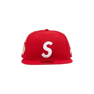 Supreme Jesus Piece S Logo New Era Cap - Red