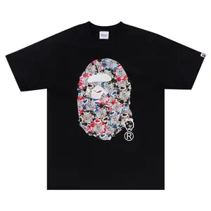 A BATHING APE X Tamagotchi Ape Head Tee - Black