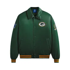 Kith For The Nfl: Packers Satin Bomber Jacket