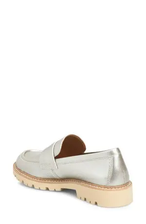 COMFORTIVA Lug Sole Loafer - Silver