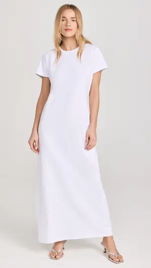 LESET Margo Maxi Dress - White