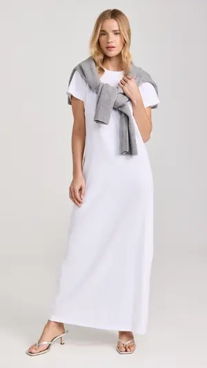 LESET Margo Maxi Dress - White
