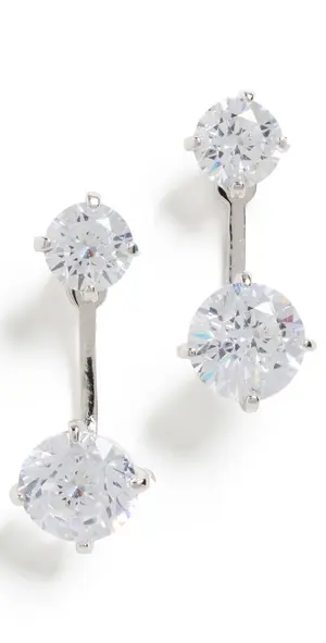 Shashi Ines Earrings - Silver