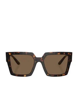Dolce & Gabbana Tortoiseshell Square Sunglasses - Brown