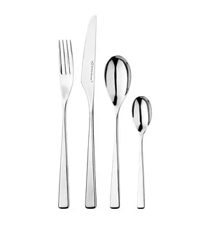 STUDIO WILLIAM Tilia Mirror 24-piece Cutlery Set - Metallic