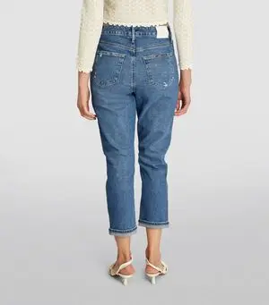 Paige Cropped Brigitte Boyfriend Jeans