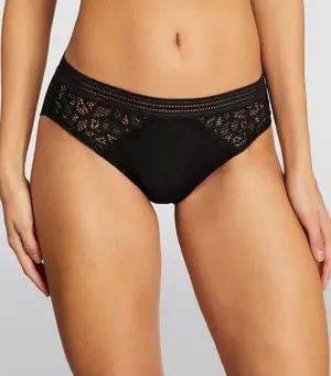 Wacoal Lace-trim Raffine Briefs - Black