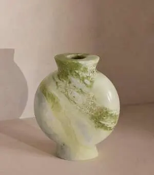 SOHO HOME Marble Sesso Vase - Green