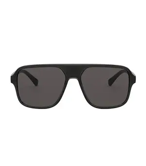 Dolce & Gabbana Step Injection Square Sunglasses - Black