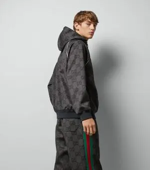 Gucci Jumbo Gg Hooded Jacket