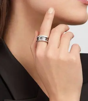 BVLGARI Gold And Diamond B.zero1 Three-band Ring