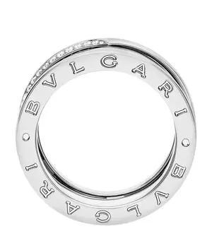 BVLGARI Gold And Diamond B.zero1 Three-band Ring