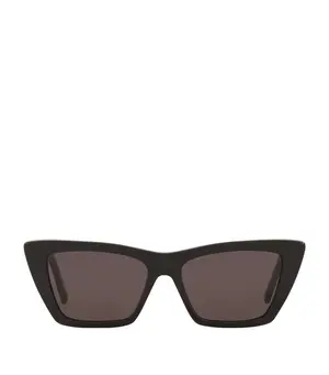 Saint Laurent Mica Cat Eye Sunglasses - Black