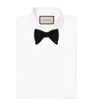 Gucci Silk Gg Logo Bow Tie