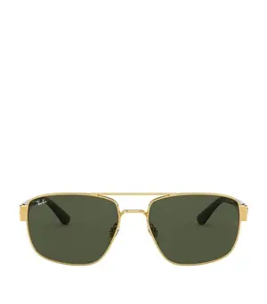 Ray-ban Rectangular Sunglasses - Gold