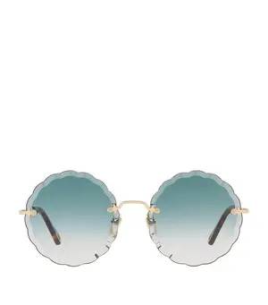 Chloé Rosie Round Sunglasses - Gold