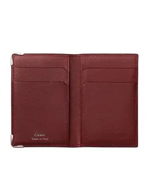 Cartier Leather Must De Bifold Card Holder