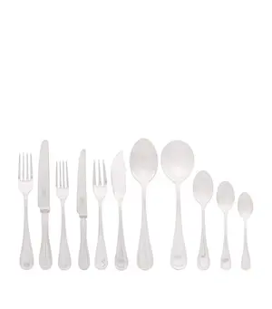 CARRS SILVER English Thread -plated 44-piece Set - Silver