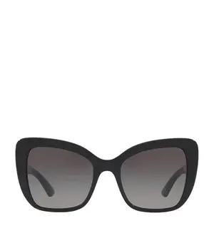 Dolce & Gabbana Acetate Butterfly Sunglasses - Black