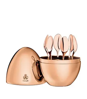 Christofle Mood 6-piece Espresso Spoon Canteen - Rose Gold