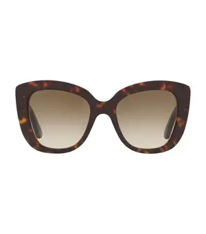 Gucci Havana Cat Eye Sunglasses - Brown